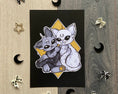 A5 Cat Moon Critter Print – Squishi Kitti